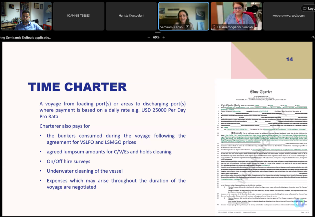 The Maritime Expert Webinars: "Chartering and Charterparties" - P.M.S